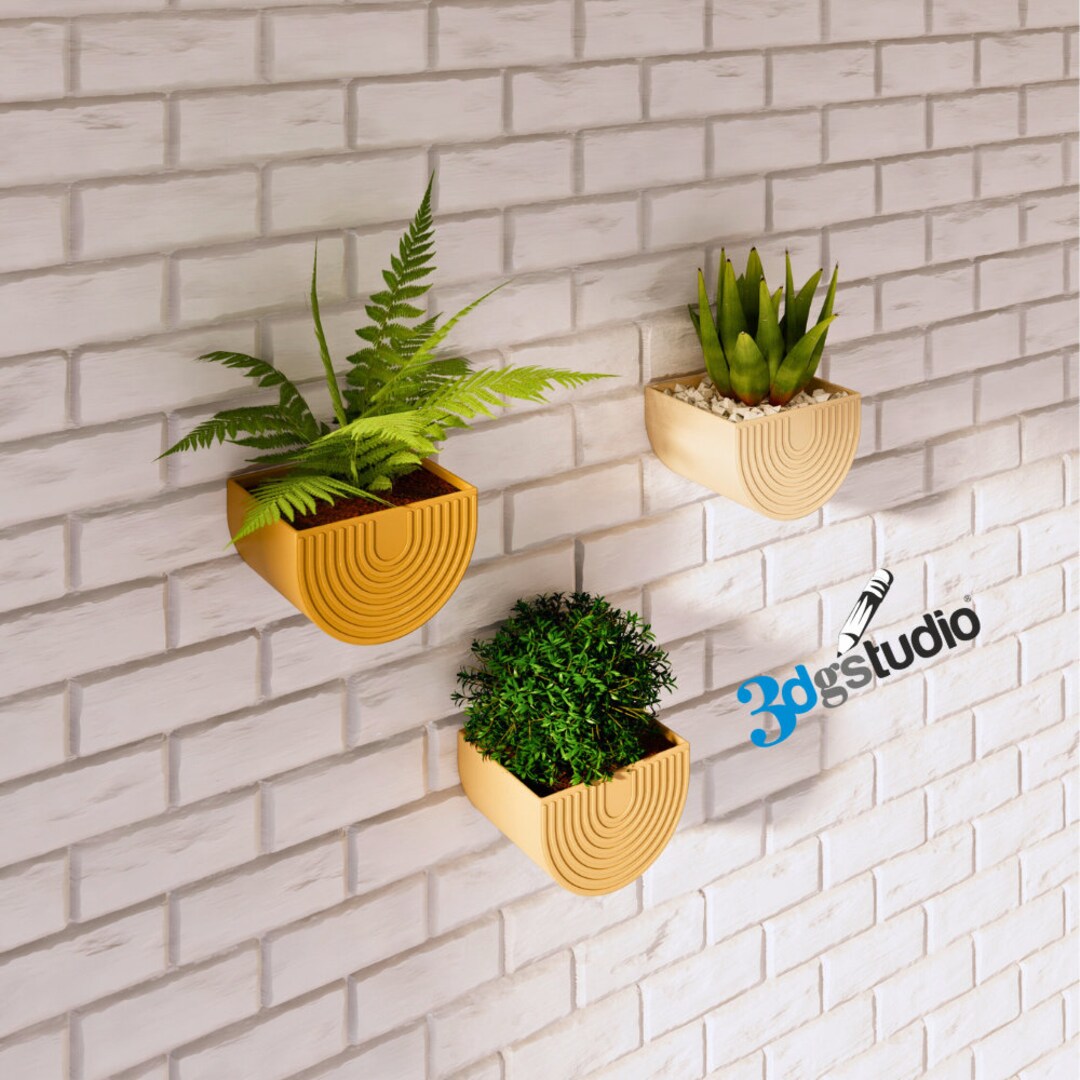 Modern Wall Planter 3D Stl Files Stl Files for 3D Printers - Etsy Australia