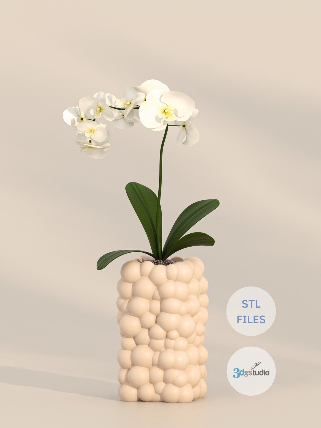 Bubble Vase STL File, 3D Vase Print Files - Etsy