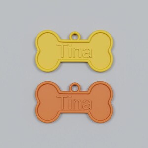 Personalized Dog or Cat Pet Tag 3D Print Files, Custom 3D STL Files ...