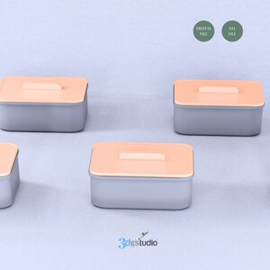 3D Print File, Storage Container, Stl File 3d Printing, Storage Stl ...