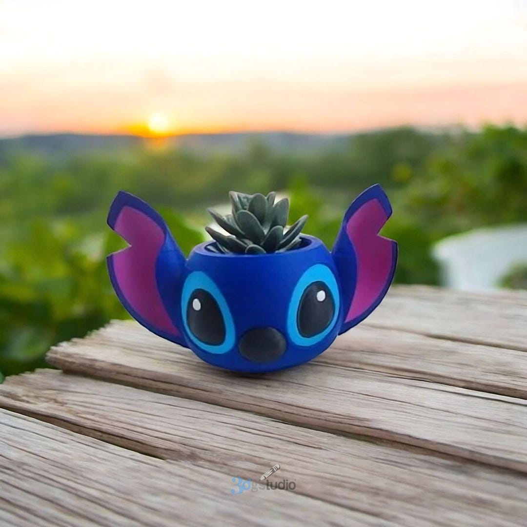 Stitch Planter, Stl File 3d Printing, Planter Stl Files, 3D Printer ...