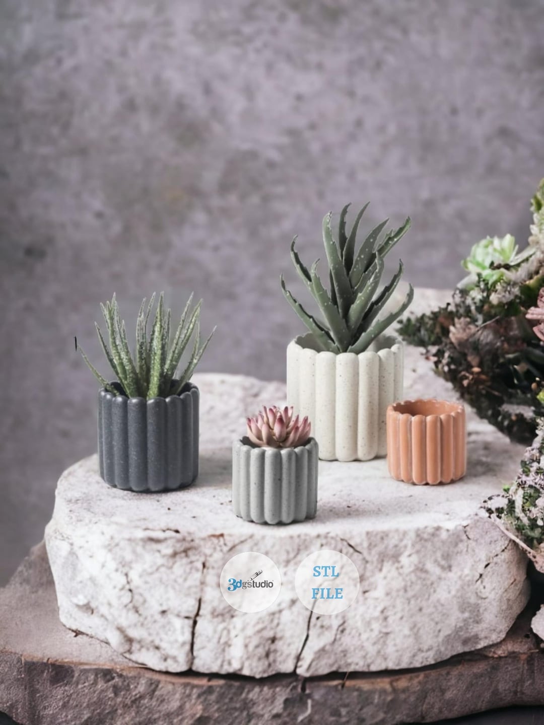 Planter Model-43 3D Print STL File for 3D Printers - Etsy