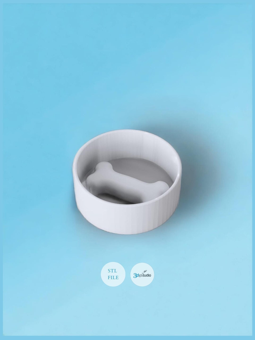 3D Print File, Dog Bowl, Stl File 3d Printing, Animal Pet Stl Files - Etsy