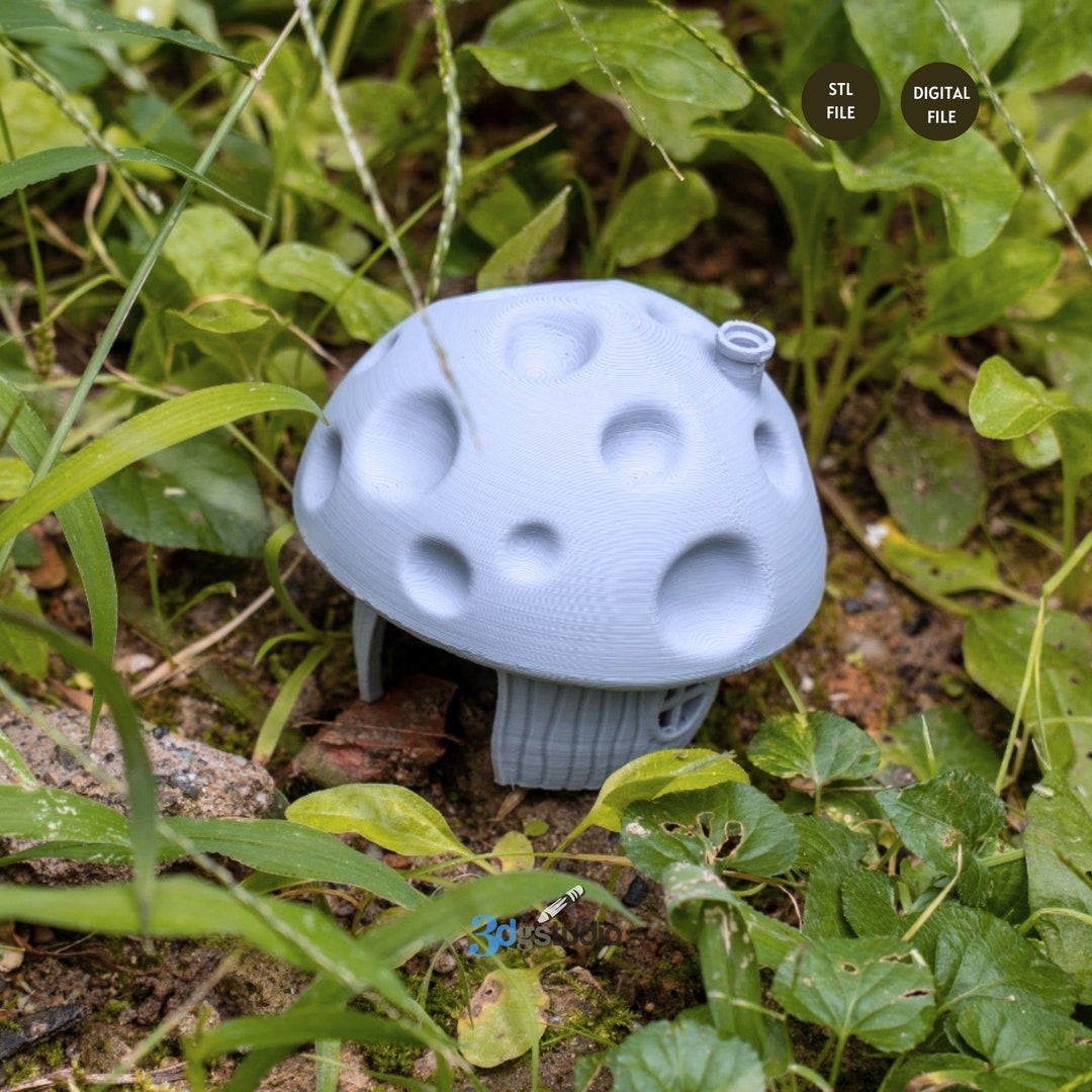 Mushroom House 3D Print Stl File | 3D Print Mushroom Model - Etsy