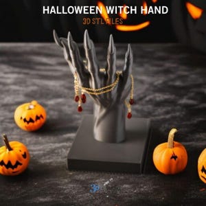 Witch Hand 3D Stl Files, 3D Halloween Print Files, Gothic Themed ...