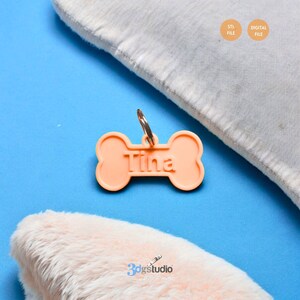 Personalized Dog or Cat Pet Tag 3D Print Files, Custom 3D STL Files ...