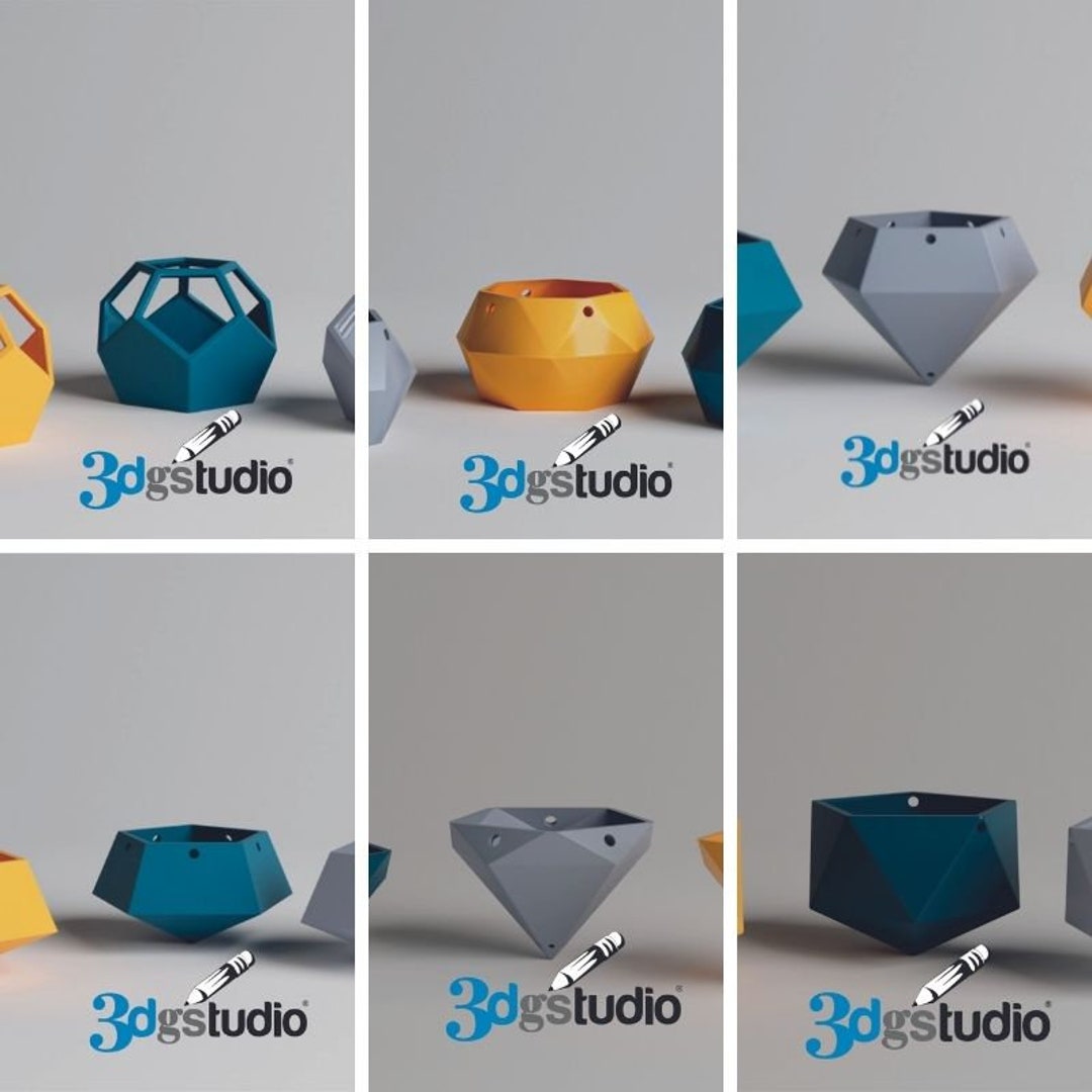 Hanging Pot 3D Print Stl Pack, Stl File for 3D Printers, 3D Hanger ...