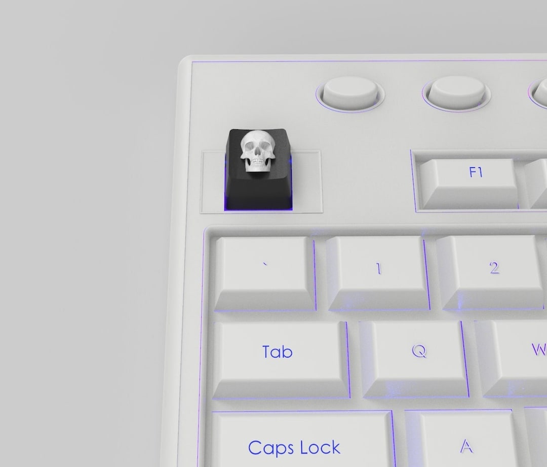 Skull Keycap 3D Print Stl File 3D Keycap Model STL - Etsy Portugal