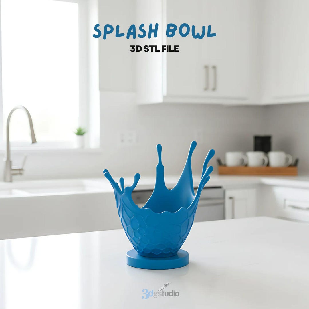 Splash Bowl 3D Print Stl File - Etsy