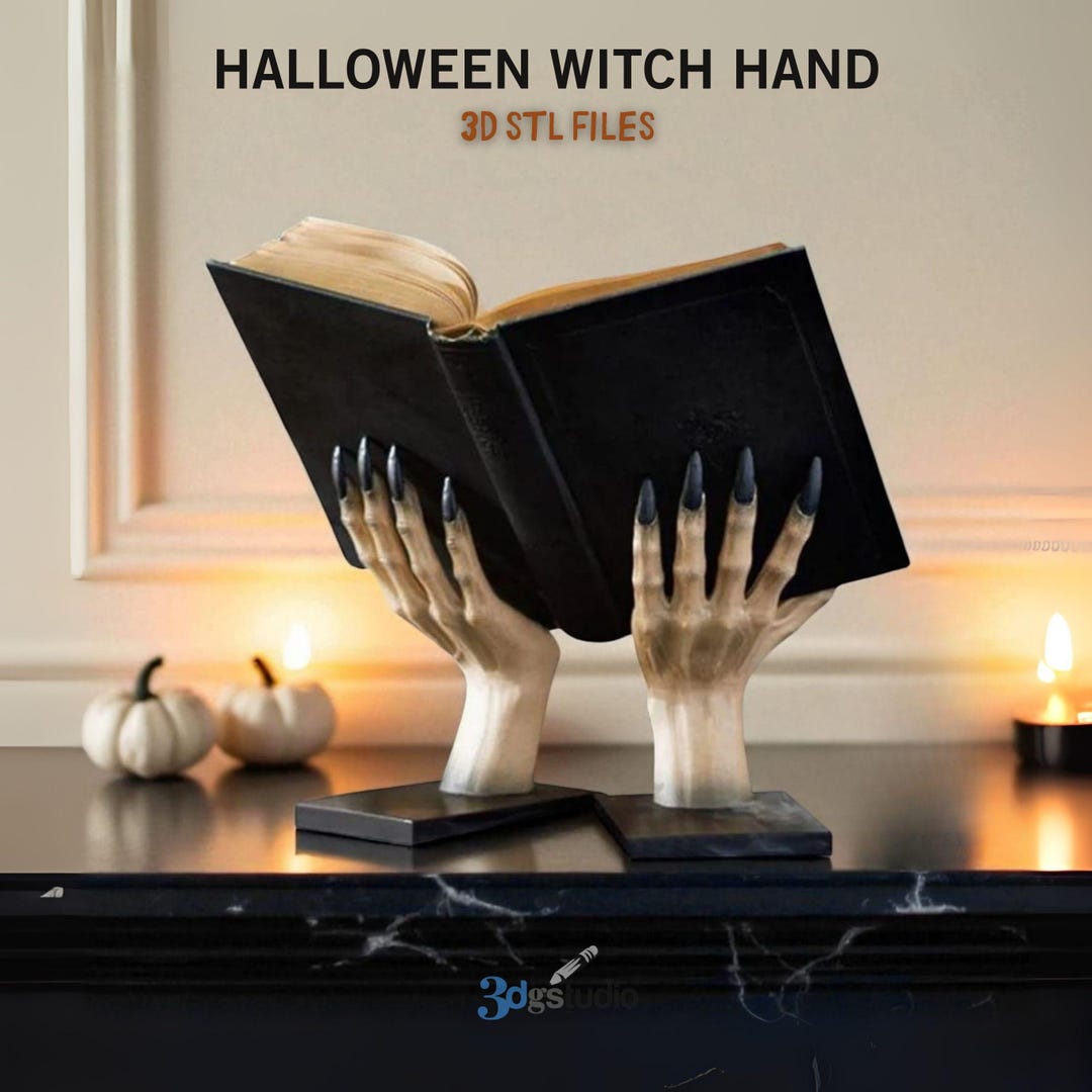 Witch Hand 3D Stl Files, 3D Halloween Print Files, Gothic Themed ...