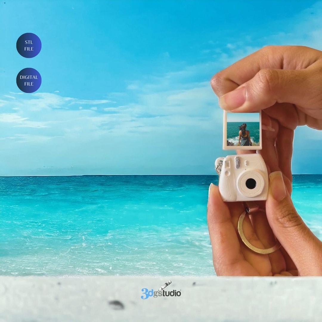 Insta Photo Camera Keychain 3D Stl Files, 3D Keychain Print Files ...