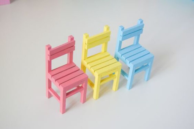 Mini Chair 3D Print Stl Files 3D Miniature Stl Model - Etsy