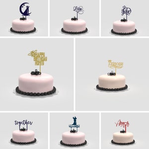 Cake Topper Pack 3D Print Stl File | 3D Cake Topper Bundle - Etsy