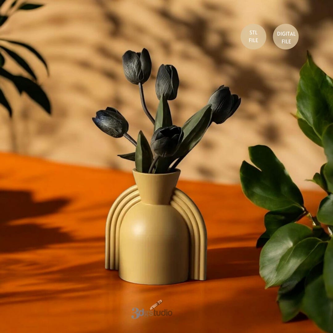 Nordic Vase 3D Print Stl File, Stl File 3d Printing, Vase Print Files ...