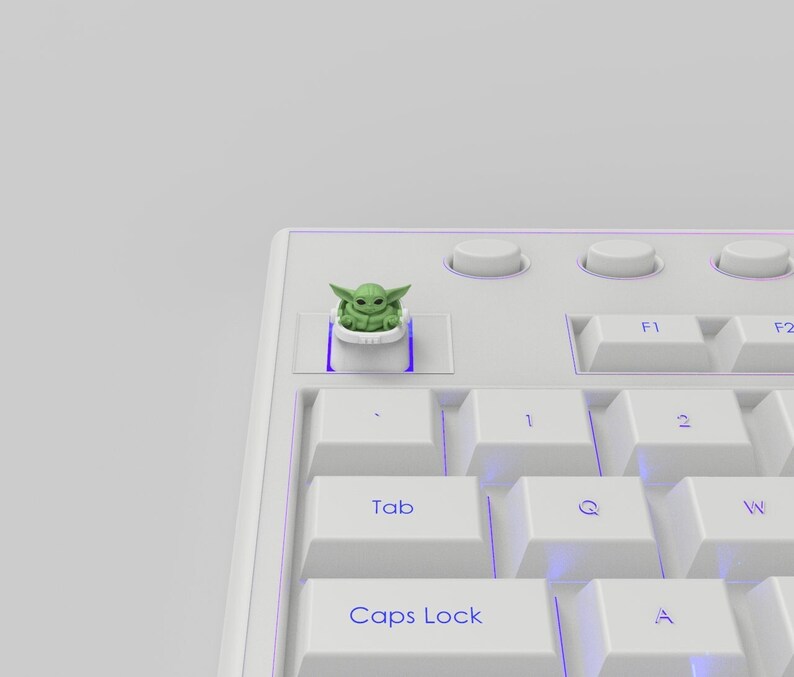 Baby Yoda Keycap 3D Print Stl File 3D Keycap Model STL - Etsy UK