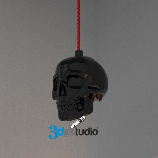 3d Printed Skull Lamp - Etsy