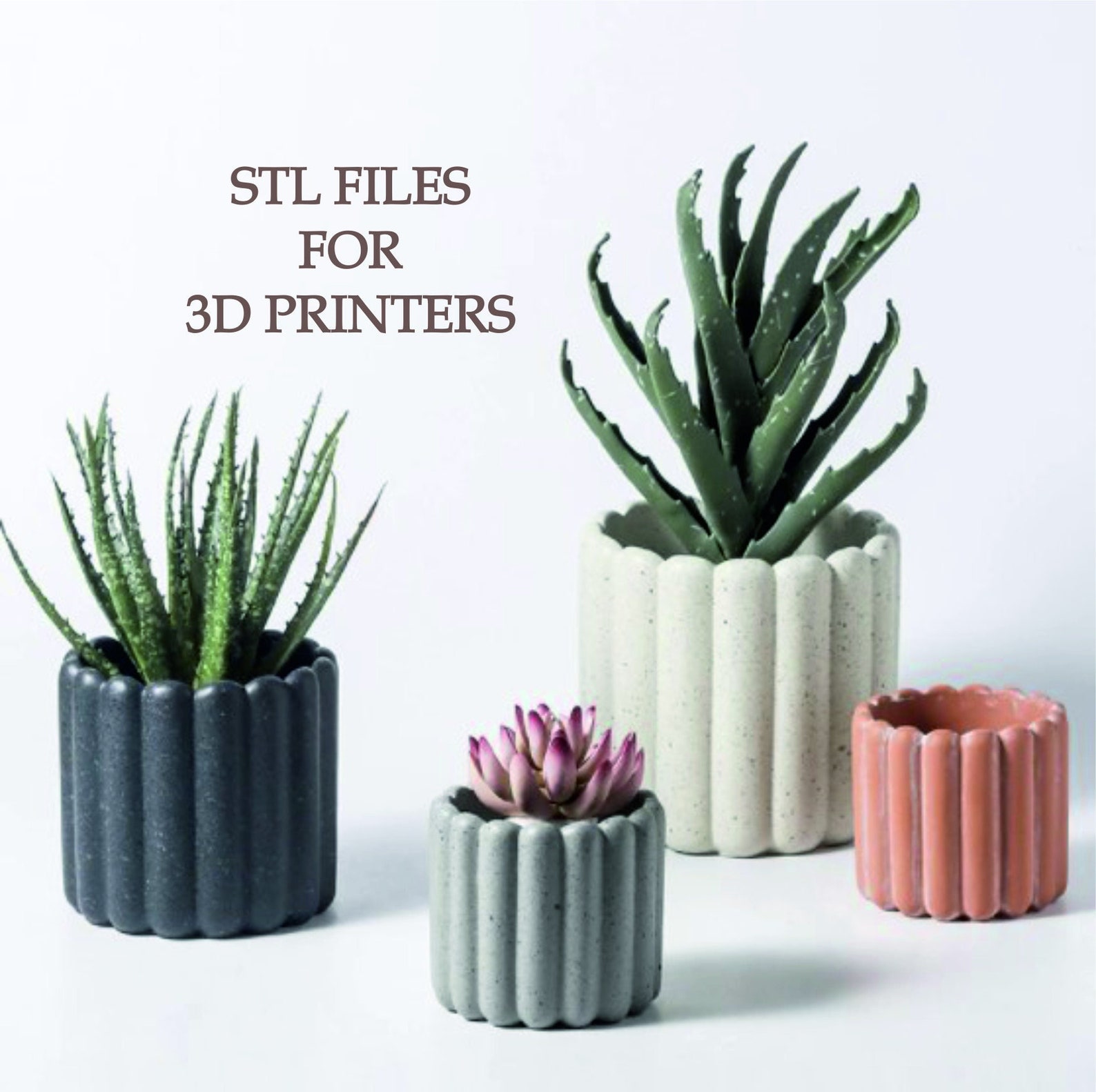 Planter Model-43 3D Print STL File for 3D Printers - Etsy