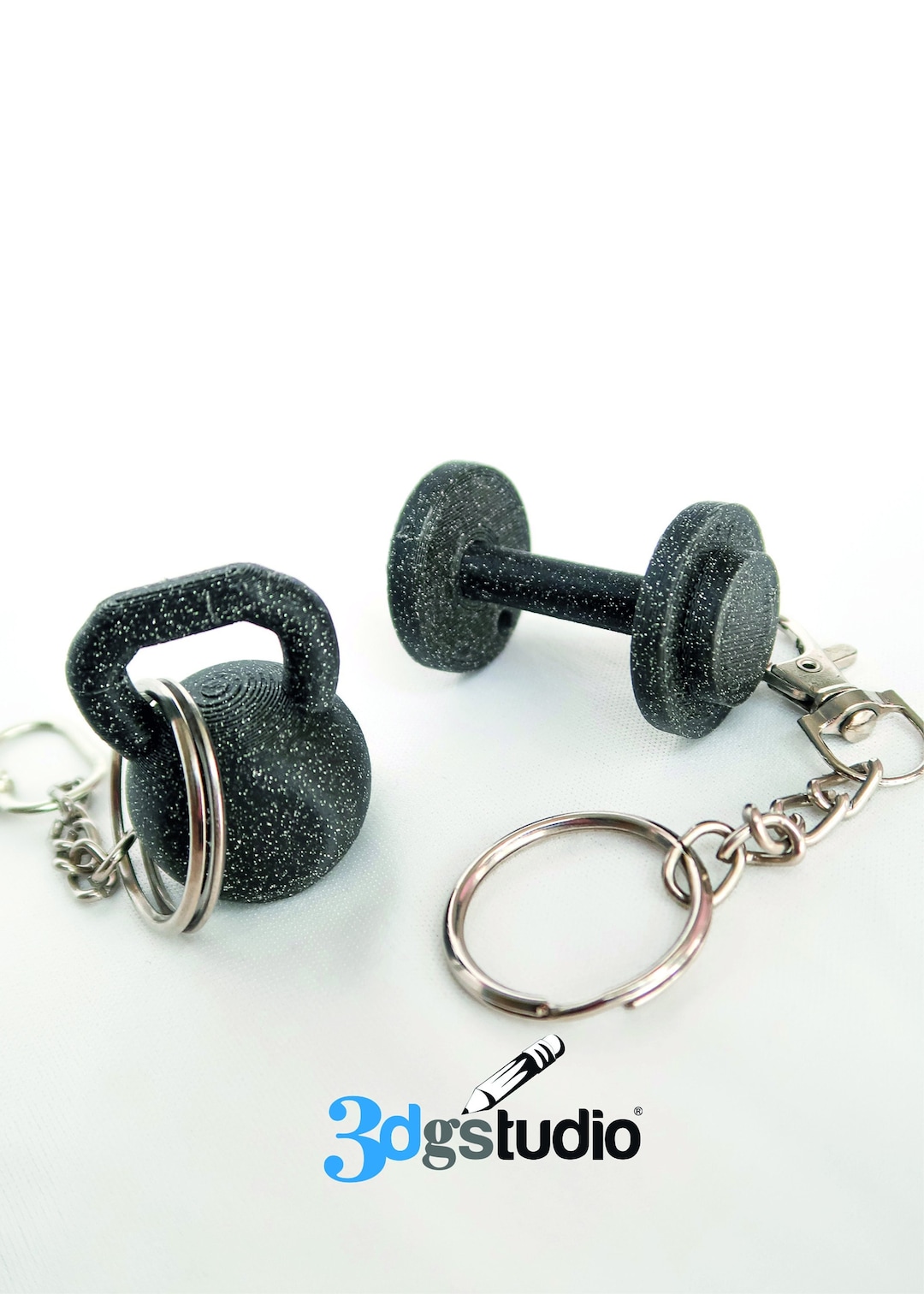 3D Dumbbell-kettlebell Keychain Stl Files Stl Files for 3D - Etsy