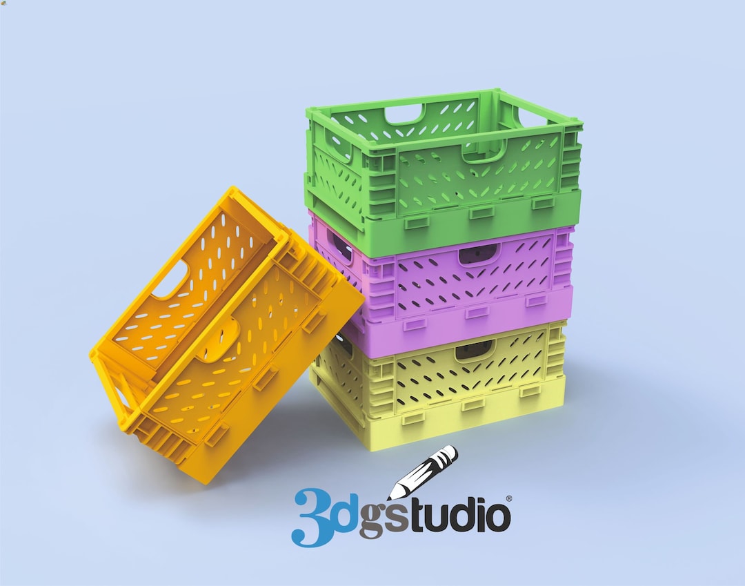 3D Print File, Storage Crate, Stl File 3d Printing, Dollhouse Mini Stl ...
