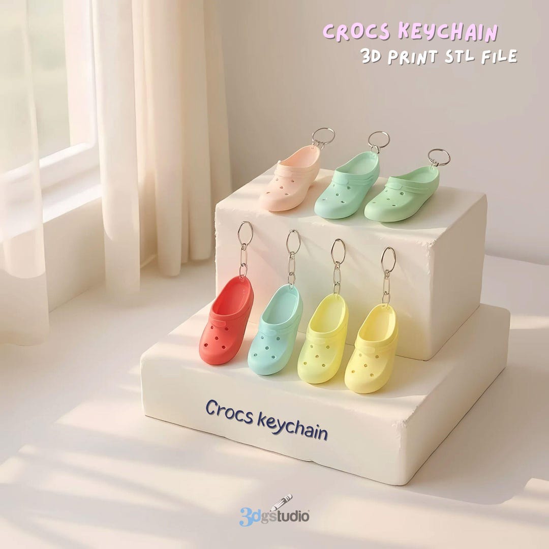 Crcs Keychain 3D Stl File, Stl File 3d Printing, Keychain 3D Print ...