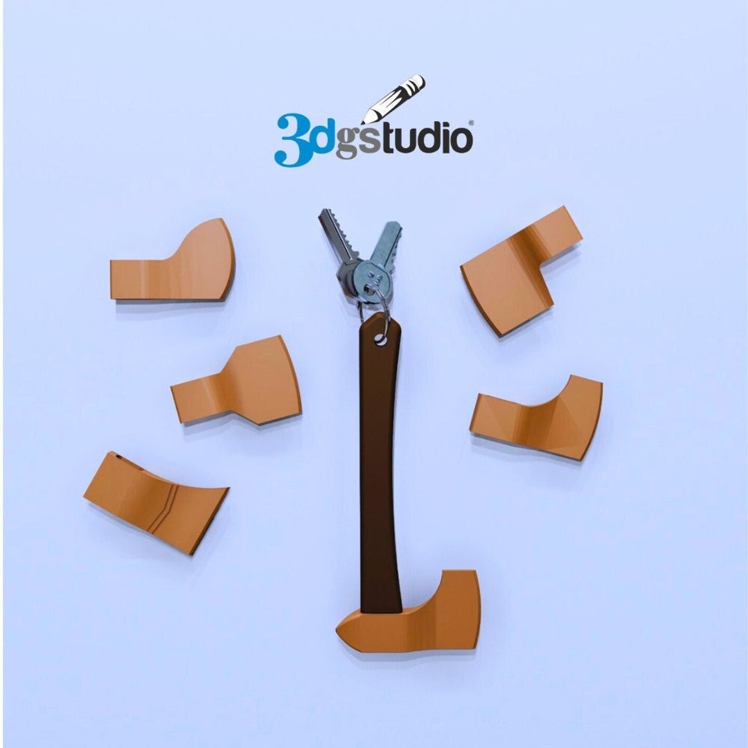 3D Print File, Axe Keychains, Stl File 3d Printing, Keychain Stl Files ...
