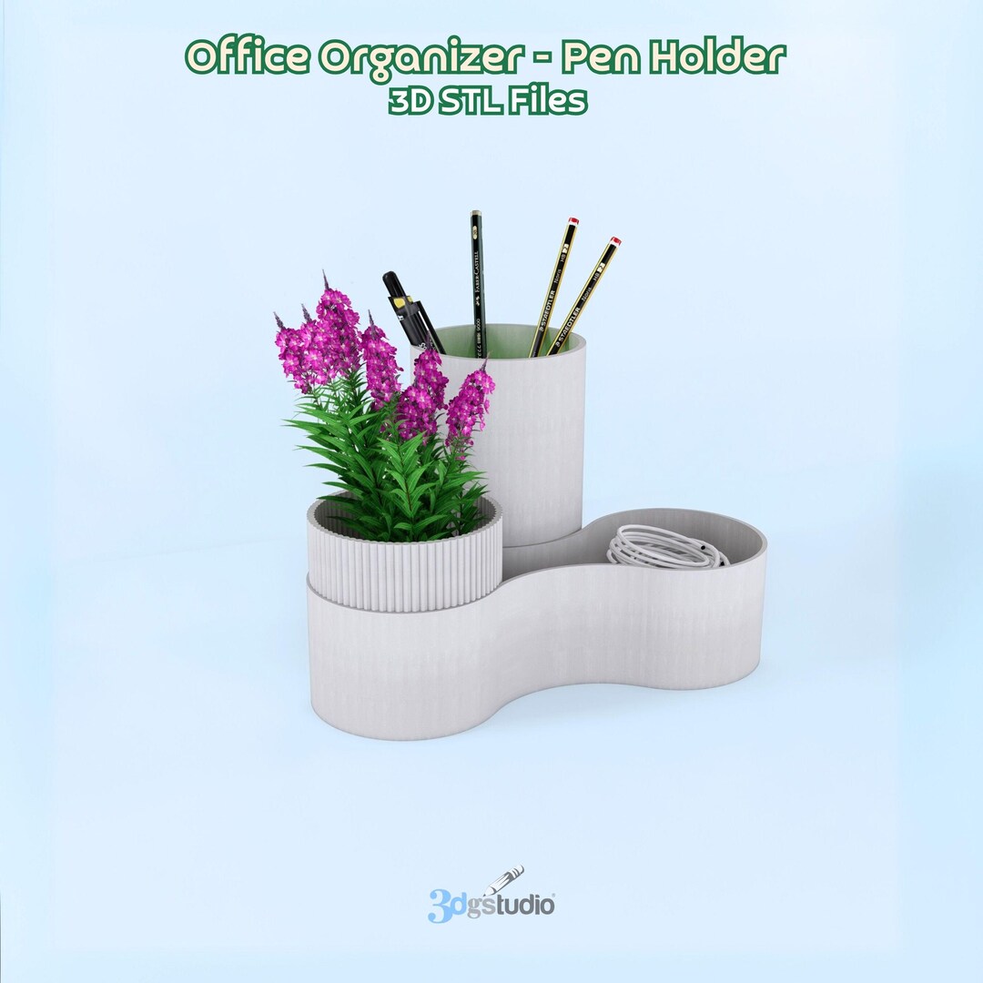 Office Organizer Stl File, Stl File 3d Printing, Organizer 3D Print ...