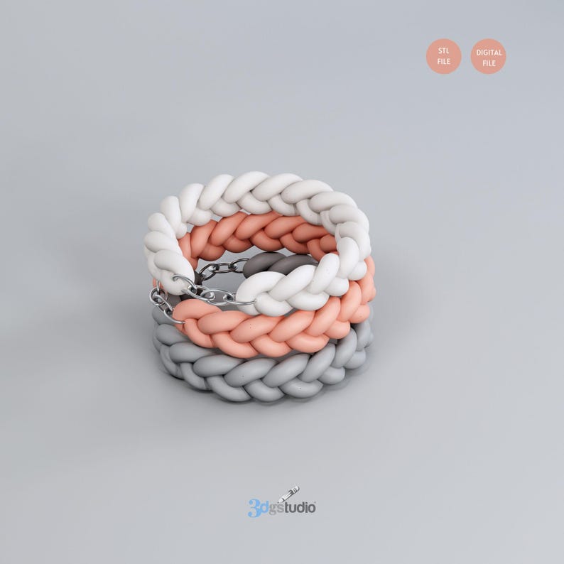 Knitted Bracelet 3D Print Stl Files, Bracelet 3D Print Files - Etsy