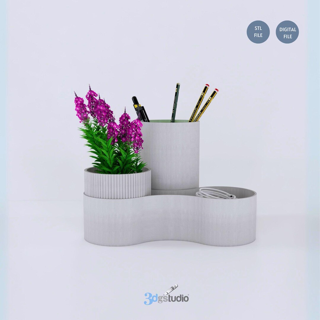 Office Organizer Stl File, Stl File 3d Printing, Organizer 3D Print ...