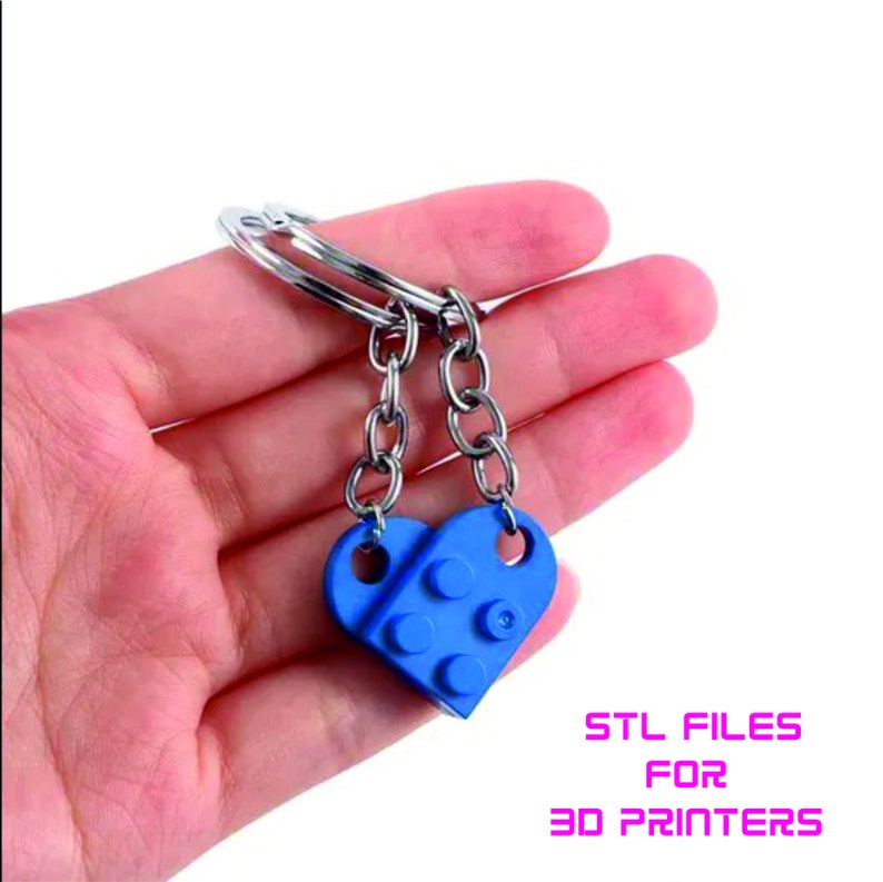 Heart Moduler Keychain Stl Files Stl Files for 3D Printers | Etsy