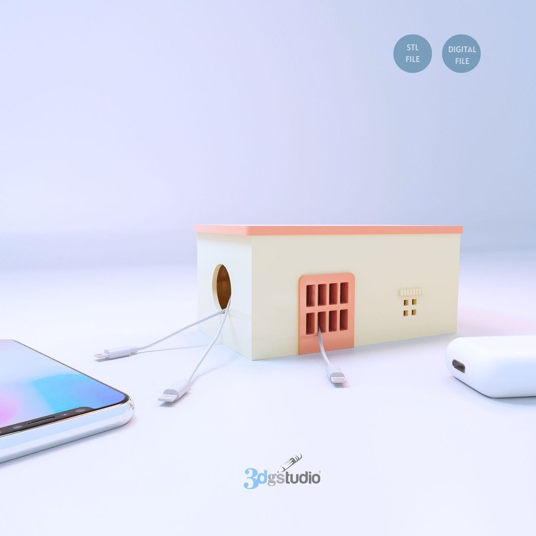 3D Print File, House Office Organizer, Stl File 3d Printing, Cable ...