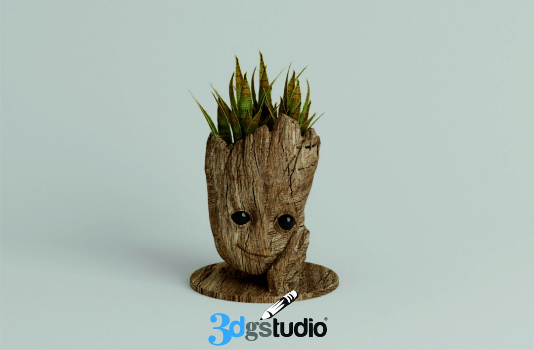 Baby Groot Planter 3D Print Stl Files - Etsy