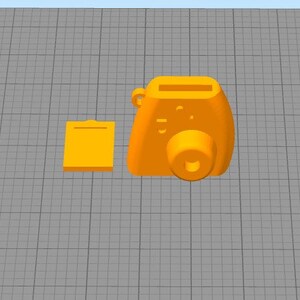 Insta Photo Camera Keychain 3D Stl Files 3D Keychain Print - Etsy