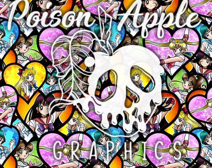 Sailor Moon Seamless Pattern - Etsy