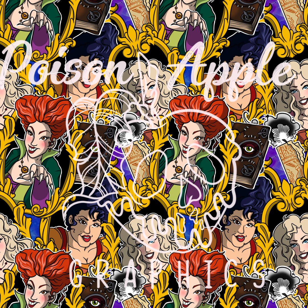 Hocus Pocus Seamless Pattern - Etsy