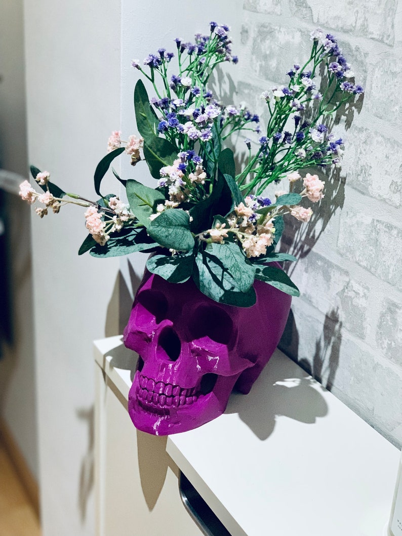 Skull Pot / Human Skull Realistic Planter Pot - Etsy