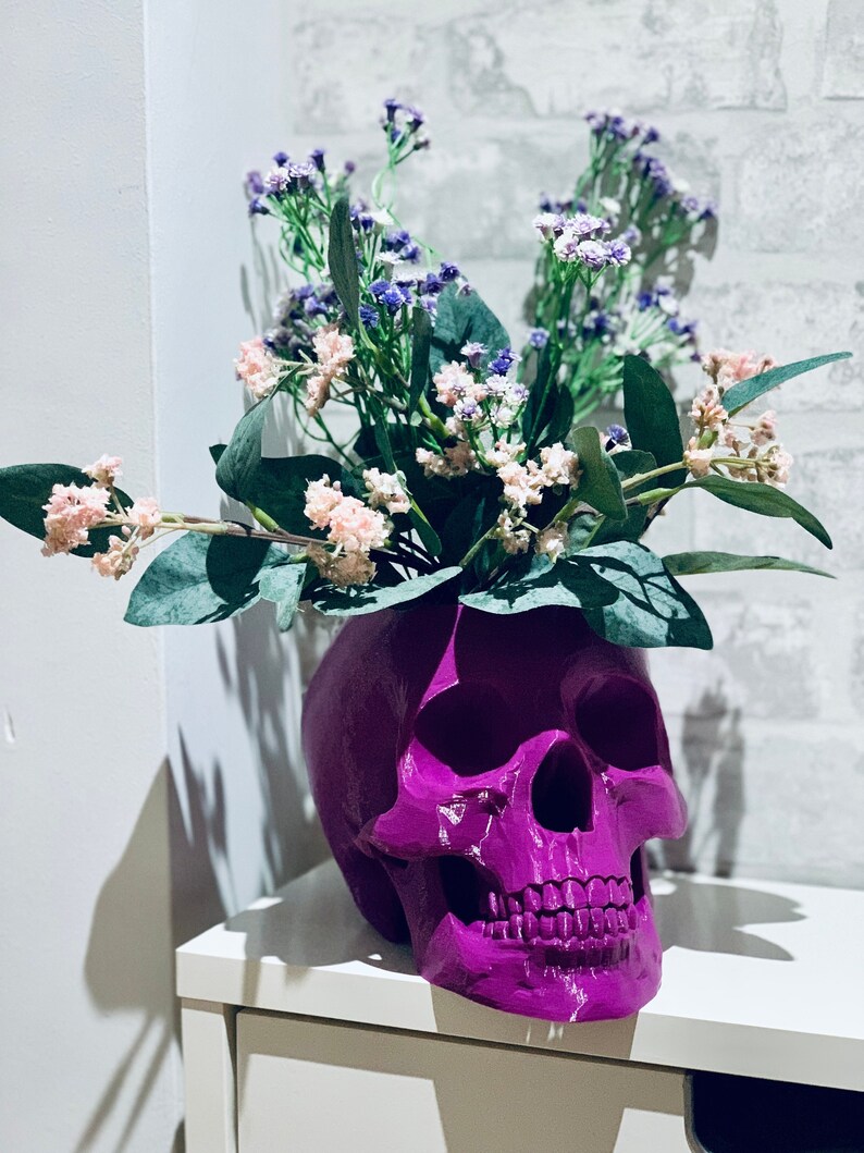 Skull Pot / Human Skull Realistic Planter Pot - Etsy