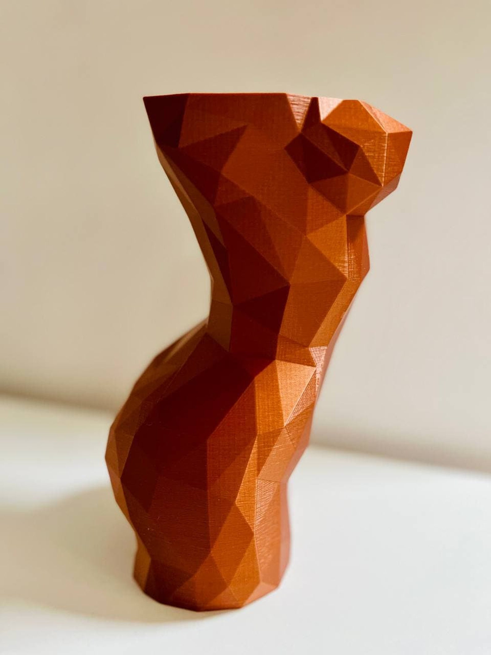 Women's Body Vase Low Poly / Low Poly Torso Female Vase / - Etsy
