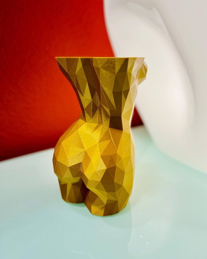 Women's Body Vase Low Poly / Low Poly Torso Female Vase / - Etsy