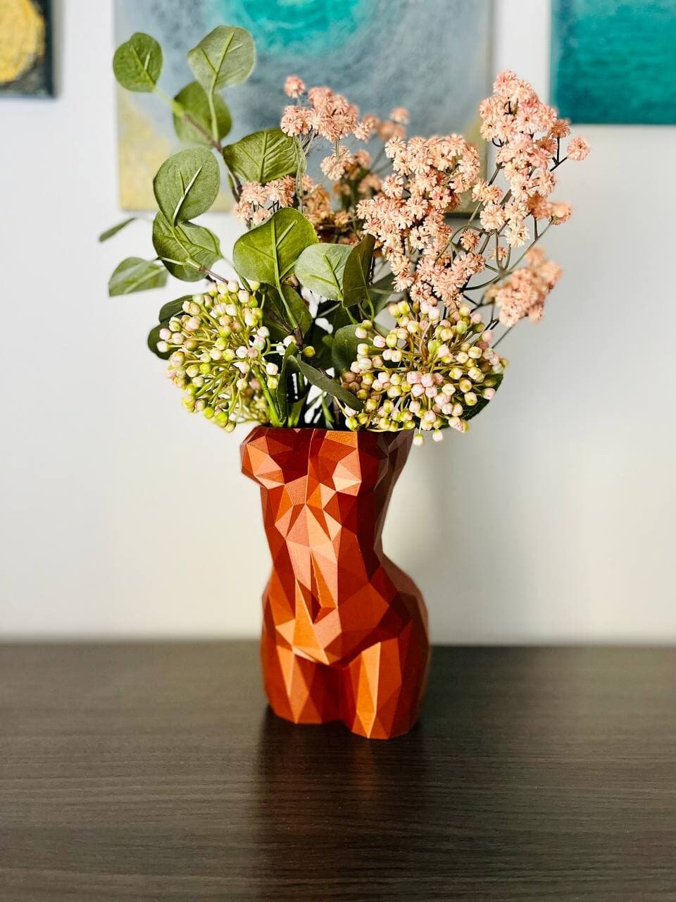 Women's Body Vase Low Poly / Low Poly Torso Female Vase / | Etsy