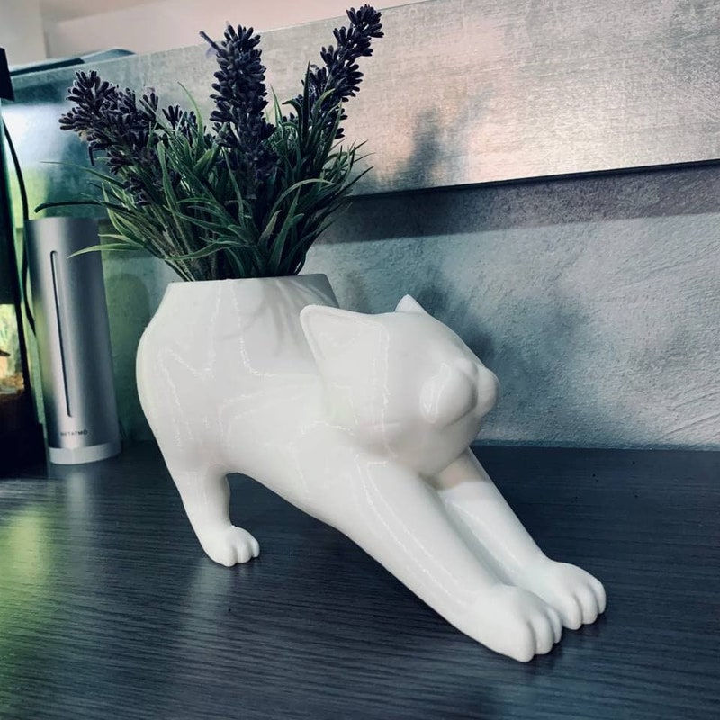 Cat Flower Pot - Etsy