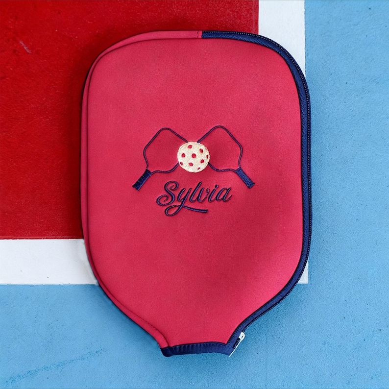 Personalized Paddle Cover, Pickleball Paddle Cover, Embroidered Racquet ...