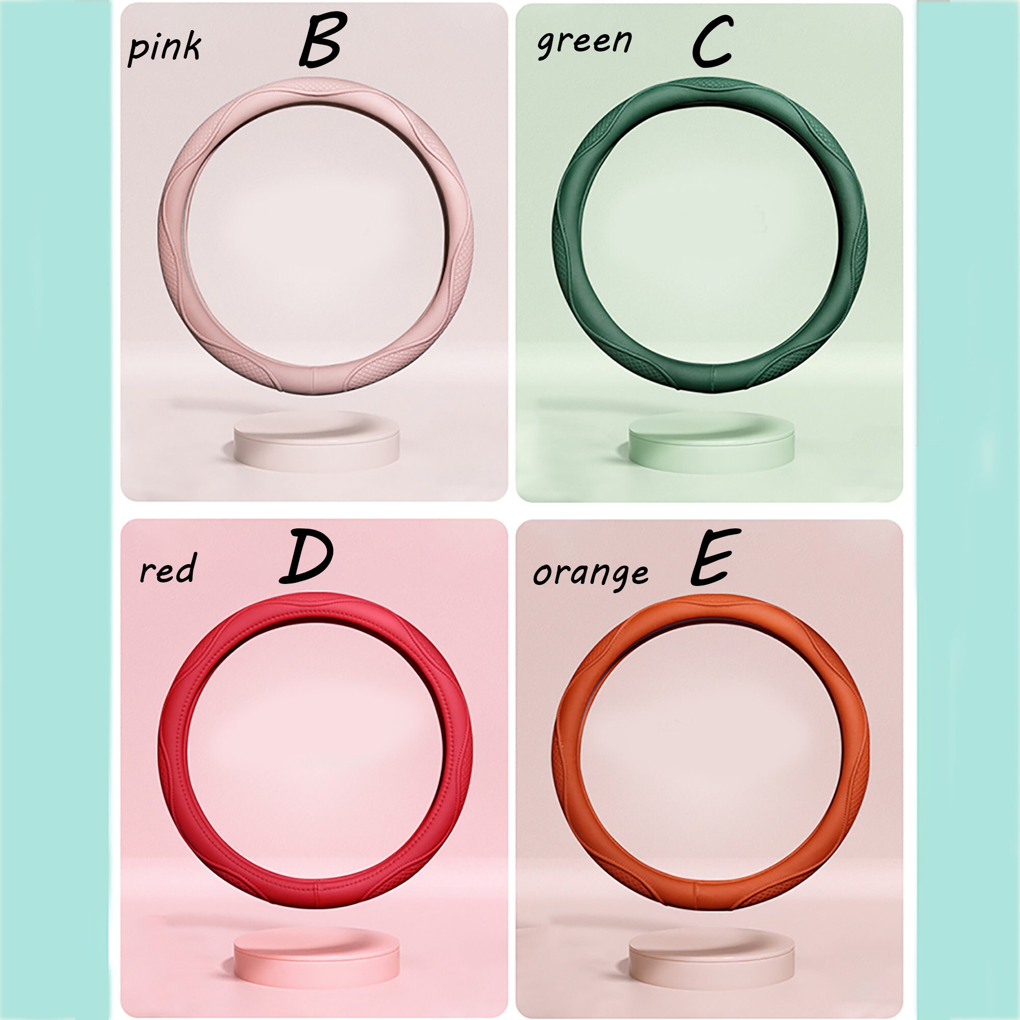 Morandi Color Car Steering Wheel Cover 15'' 38cm - Etsy