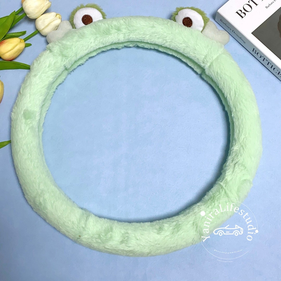 Cute Plush Frog Bee Bear Cat Fox Steeri Wheel Cover for Women,custom ...