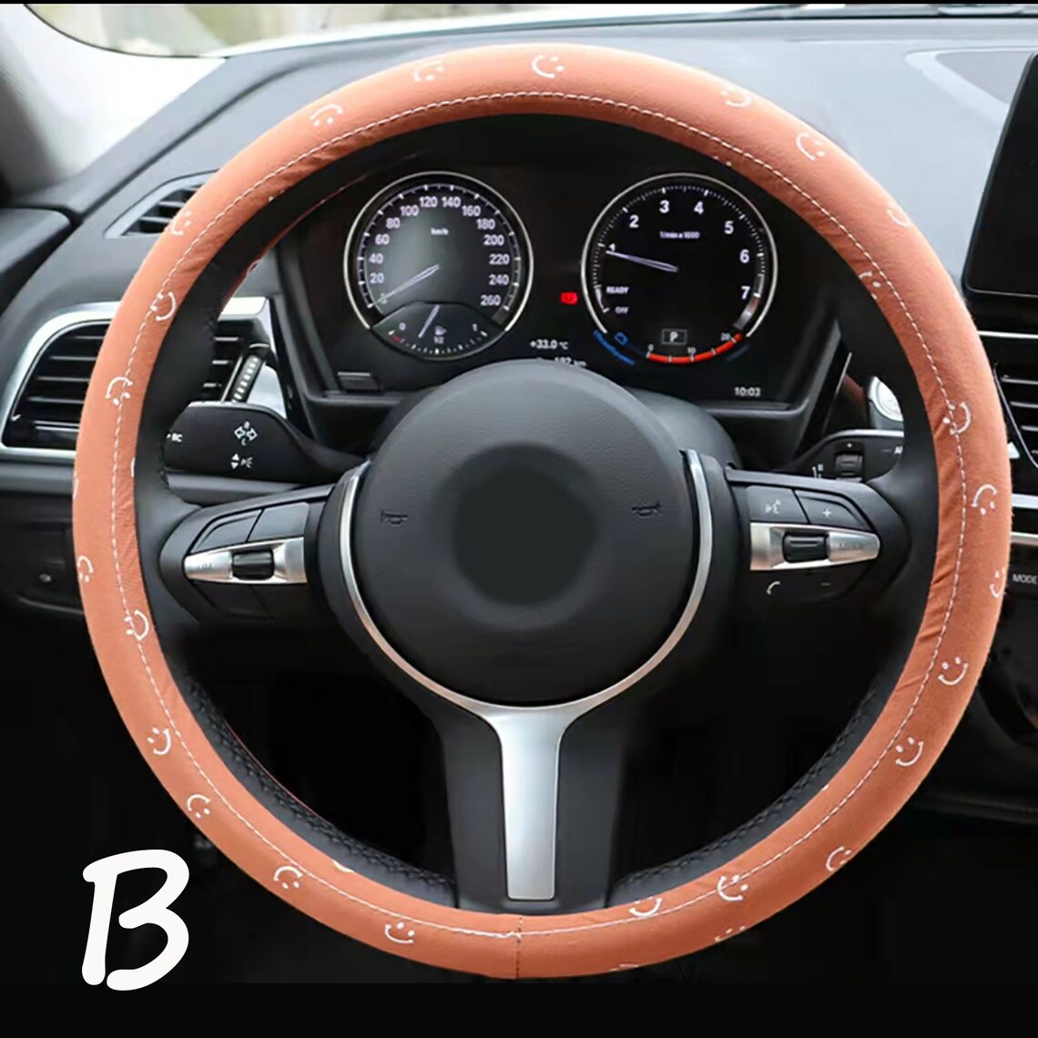 Cute Smiling Face Car Steering Wheel Cover Lovely Smiling - Etsy