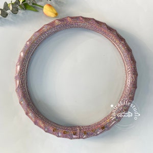 Colorful Laser Pink Black Silver Leather Steer Wheel Cover,sparkling ...