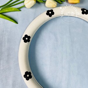 Cute Little Daisy Car Steering Wheel Cover for Women,custom Text Cotton ...