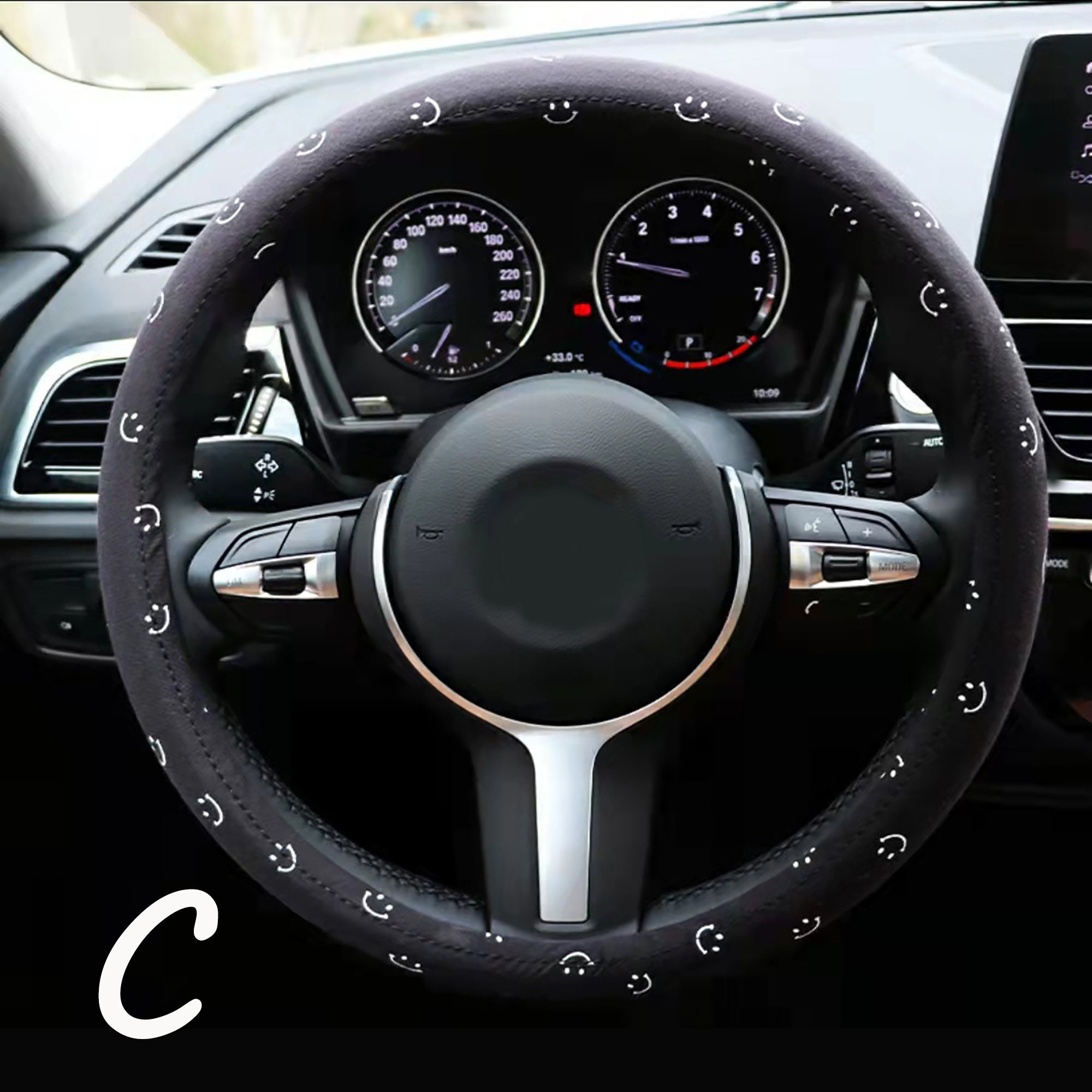 Cute Smiling Face Car Steering Wheel Cover Lovely Smiling - Etsy