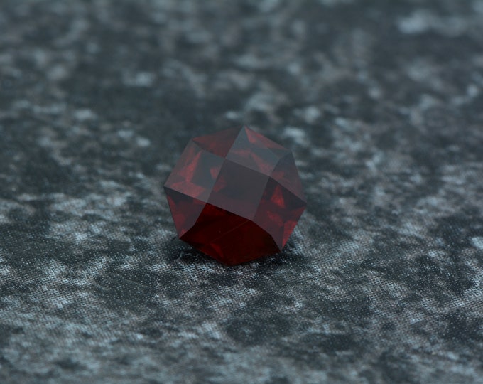 Garnet 1.5 Carat Dark Wine Red From Africa Untreated Faceted, Precision ...
