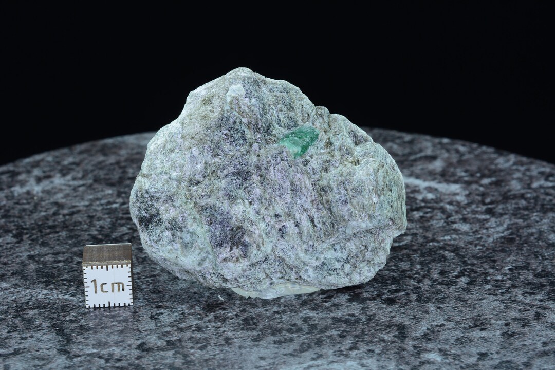 Rare Rarity, Large Green Emerald on Biotite Slate Matrix, Emerald Grade ...