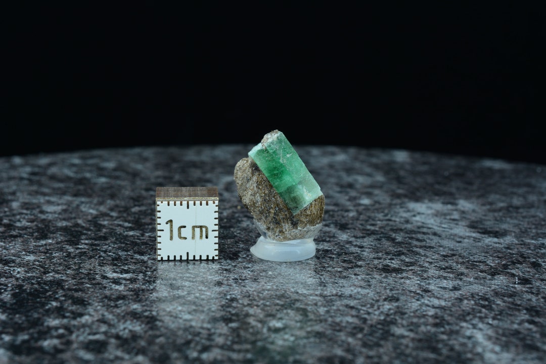 Rare Rarity, Green Emerald on Biotite Slate Matrix, Emerald Grade ...